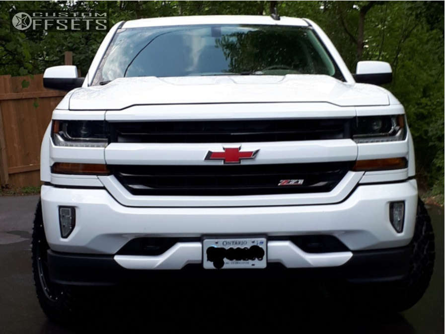 2016 Chevrolet Silverado 1500 with 20x9 Alloy Ion Style 141 and 275 ...