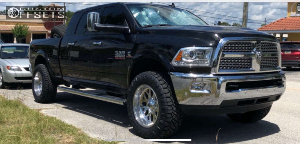 2018 Ram 3500 with 20x10 -24 Fuel Titan and 35/12.5R20 Nitto Ridge ...