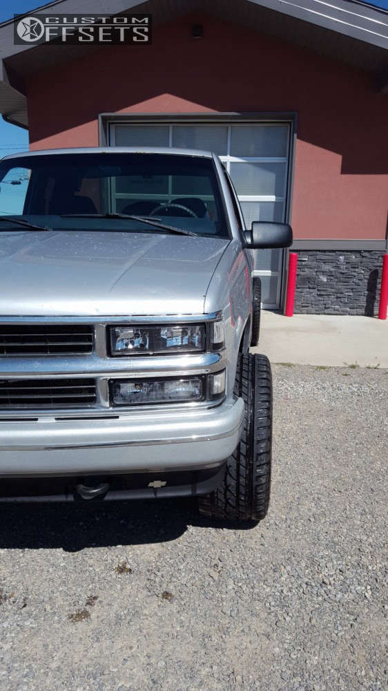 1997 Chevrolet K1500 with 22x12 -44 TIS 544BM and 305/40R22 Cooper Zeon ...