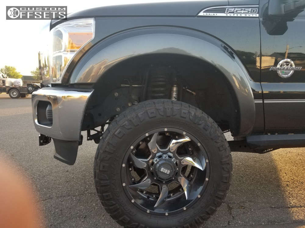 2015 Ford F-250 Super Duty with 20x10 -25 Grid Gd01 and 35/12.5R20 ...
