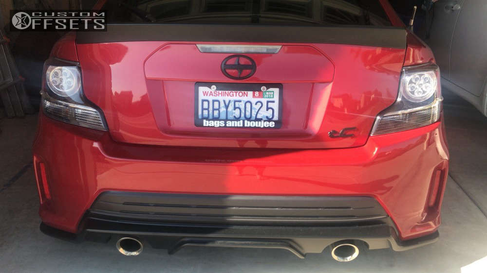 2016 Scion TC with 18x9.5 22 Aodhan Ds03 and 225/35R18 Nankang Ns-1 and ...