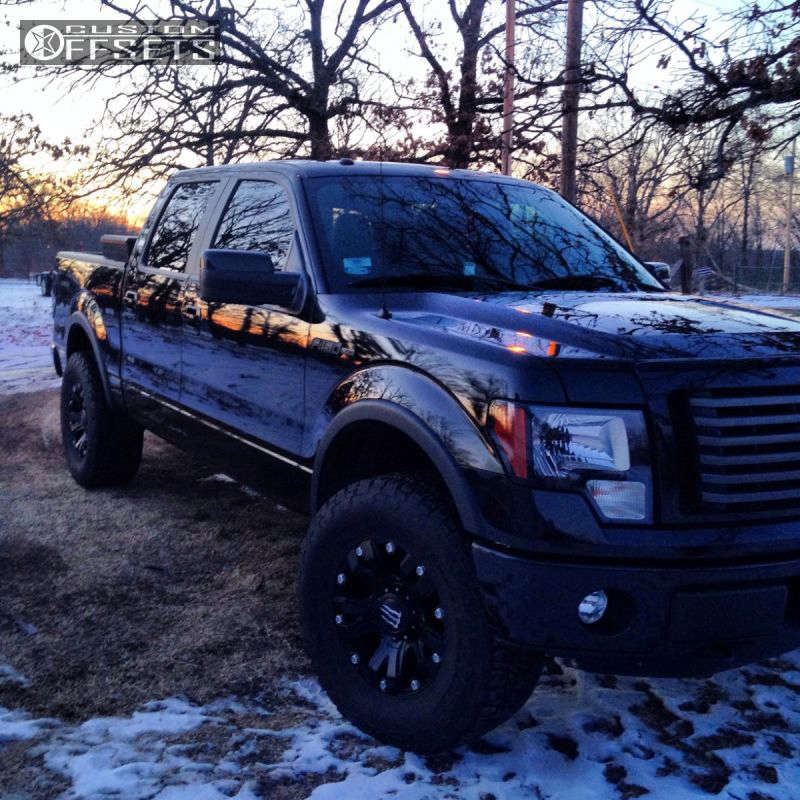 2012 Ford F-150 with 18x9 0 Dropstars 642B and 325/65R18 Nitto Terra ...