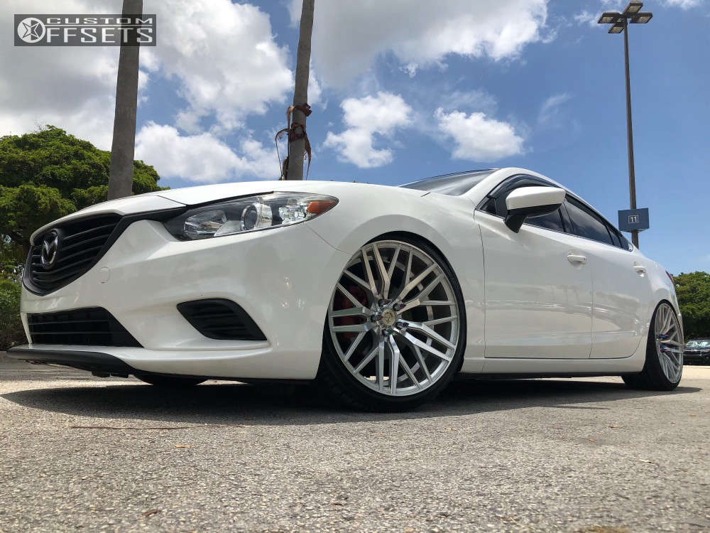 2015 Mazda 6 with 20x10 42 Axe Ex30 and 245/35R20 Delinte D7 Thunder ...
