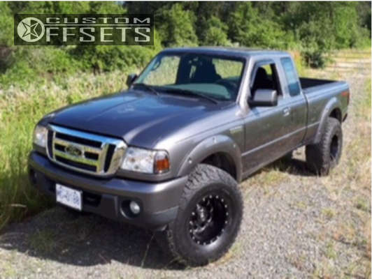 2008 Ford Ranger with 15x10 -44 Fuel Revolver and 33/12.5R15 BFGoodrich ...