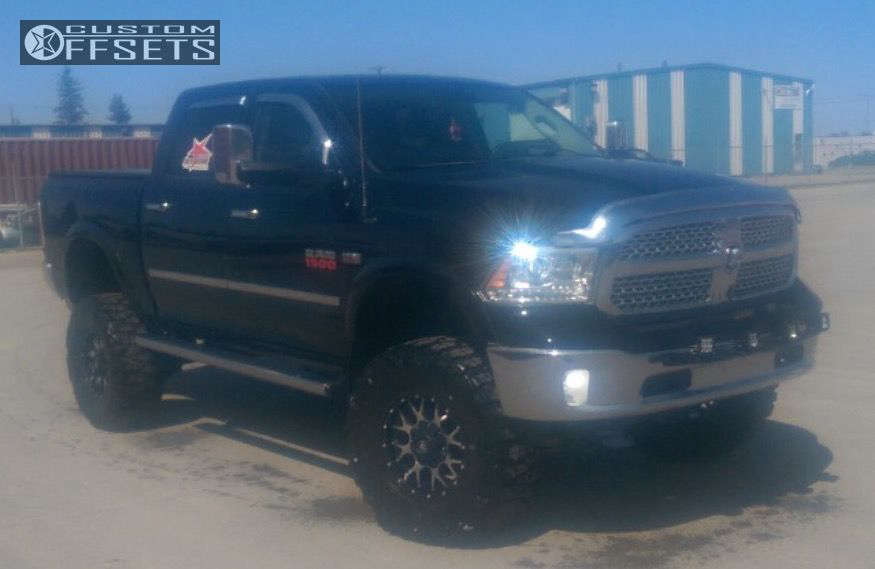 2013 Ram 1500 with 17x9 -12 Mayhem Warrior and 37/13.5R17 Nitto Mud ...