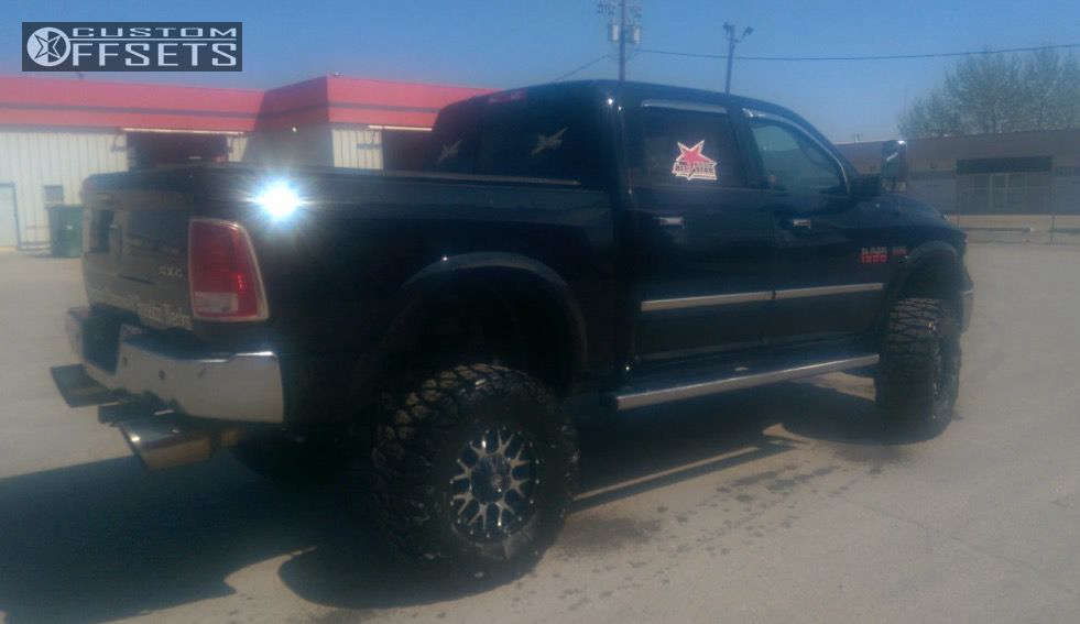 2013 Ram 1500 with 17x9 -12 Mayhem Warrior and 37/13.5R17 Nitto Mud ...