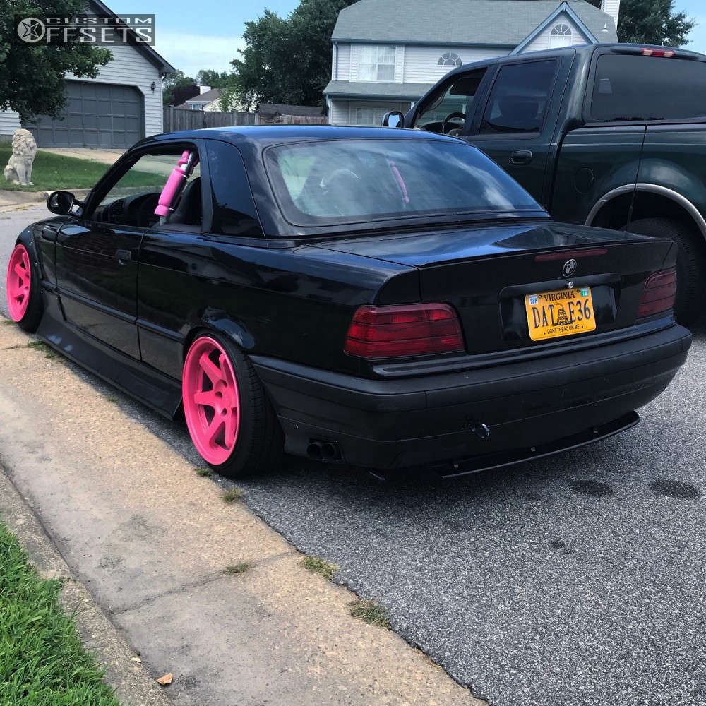 1994 BMW 325Ci with 17x9.5 20 ESR Sr07 and 205/40R17 Lexani Lx-seven ...