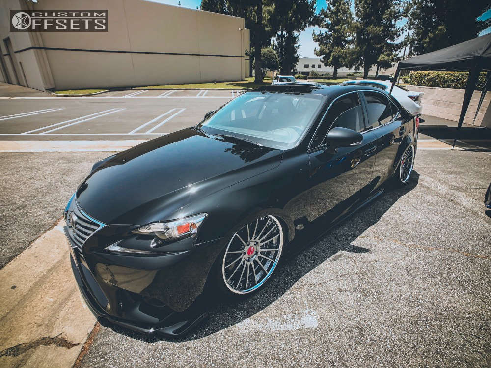 2014 Lexus IS250 with 19x9 23 SSR CV04 and 215/35R19 Federal 595 Evo ...