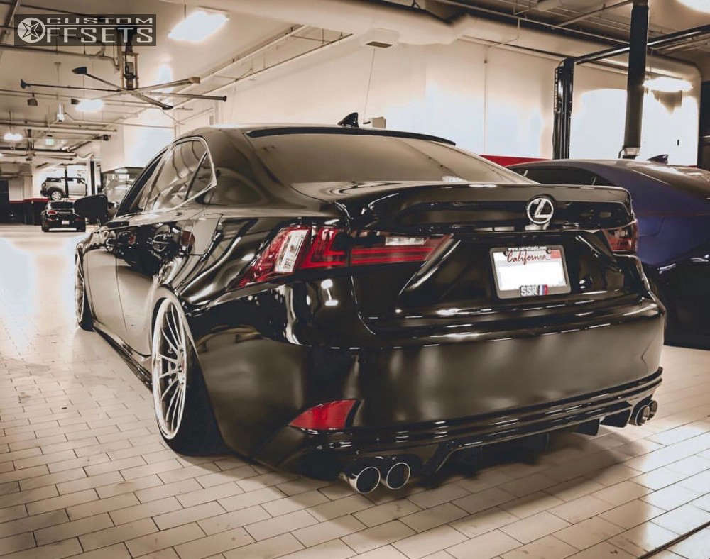 2014 Lexus IS250 with 19x9 23 SSR CV04 and 215/35R19 Federal 595 Evo ...