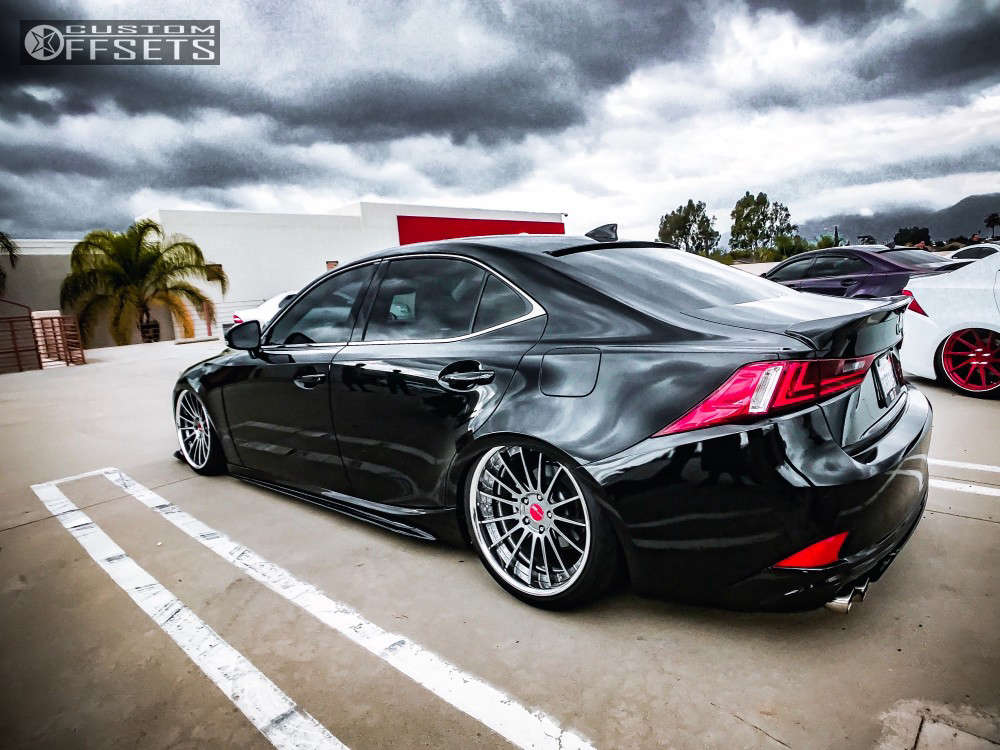 2014 Lexus IS250 with 19x9 23 SSR CV04 and 215/35R19 Federal 595 Evo ...