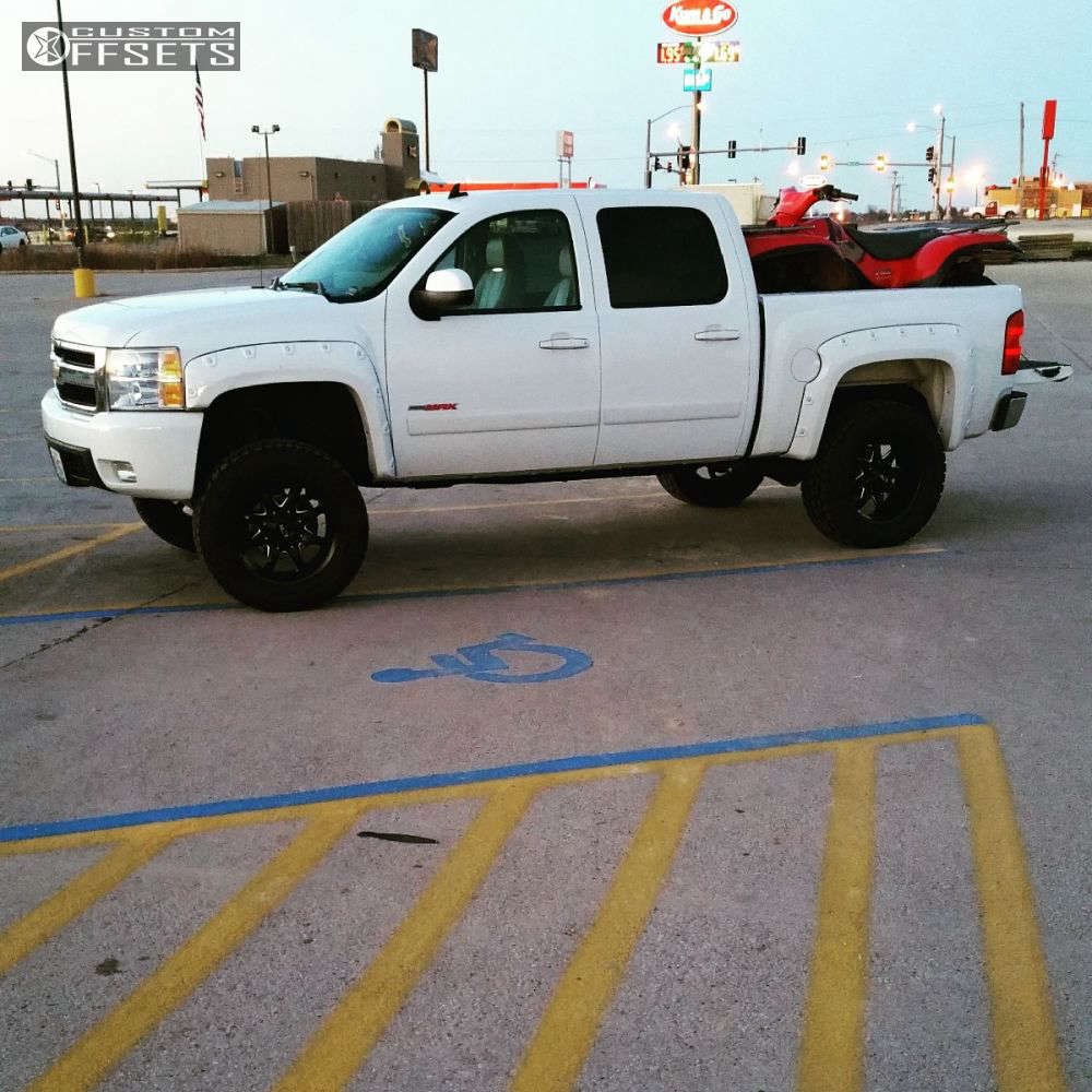 2007 Chevrolet Silverado 1500 with 20x9 -12 Alloy Ion Style 181 and 35/ ...