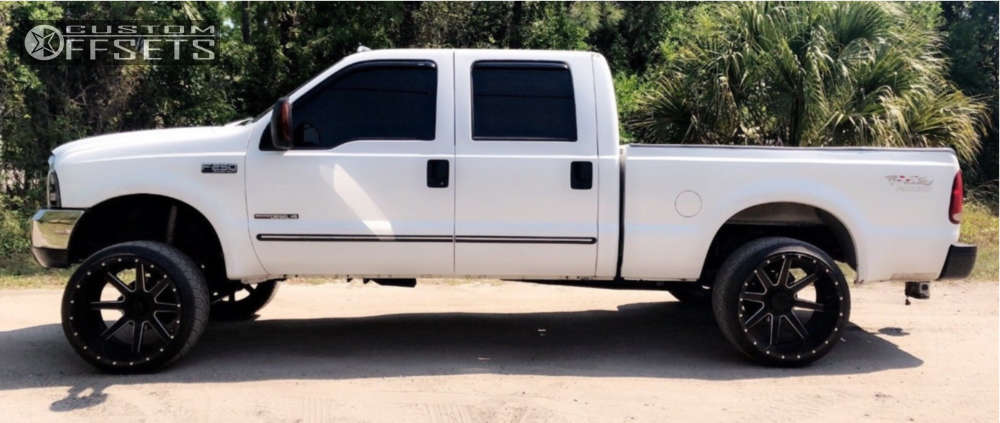 1999 Ford F-250 Super Duty with 24x14 -75 Fuel Maverick and 305/35R24 ...