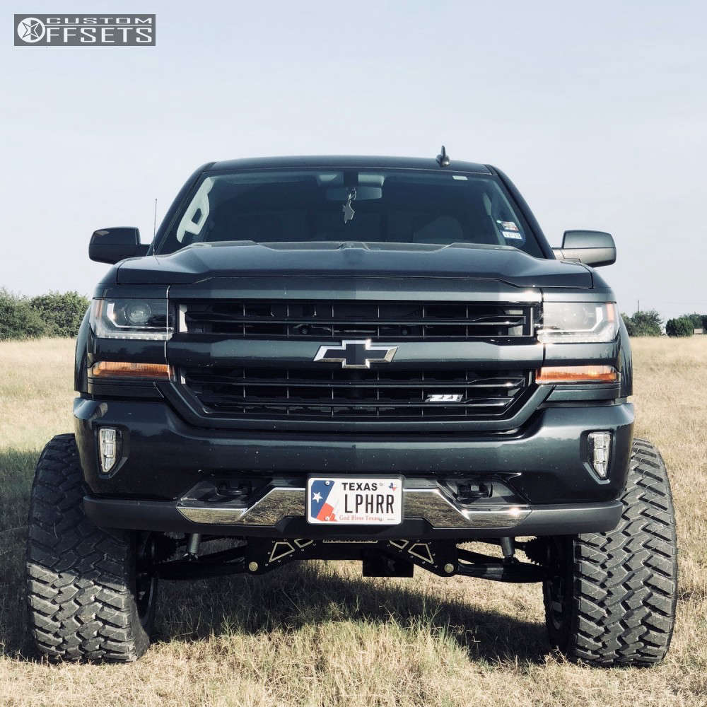 2018 Chevrolet Silverado 1500 with 22x14 -76 Hostile Rage and 375/45R22 ...