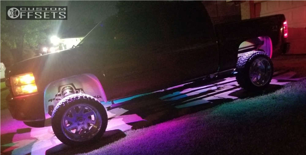 2013 Chevrolet Silverado 1500 with 22x12 -44 American Force Sight Ss ...