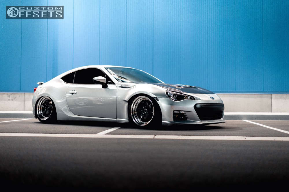 2016 Subaru BRZ with 18x9.5 37 Work Meister S1 3p and 225/40R18 Sentury ...