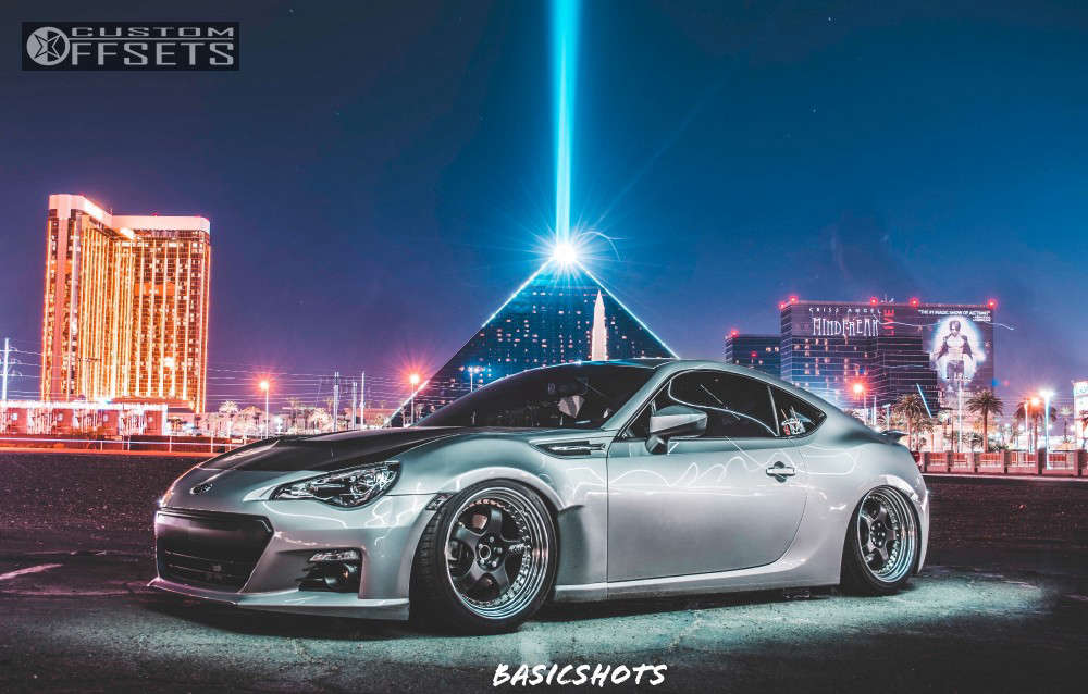 2016 Subaru BRZ with 18x9.5 37 Work Meister S1 3p and 225/40R18 Sentury ...