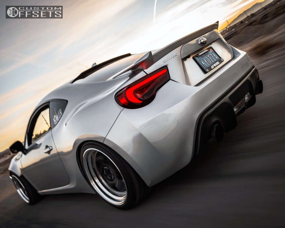 2016 Subaru BRZ with 18x9.5 37 Work Meister S1 3p and 225/40R18 Sentury ...