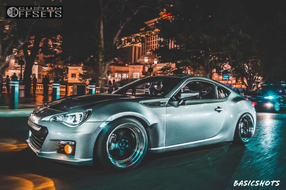 2016 Subaru BRZ with 18x9.5 37 Work Meister S1 3p and 225/40R18 Sentury ...