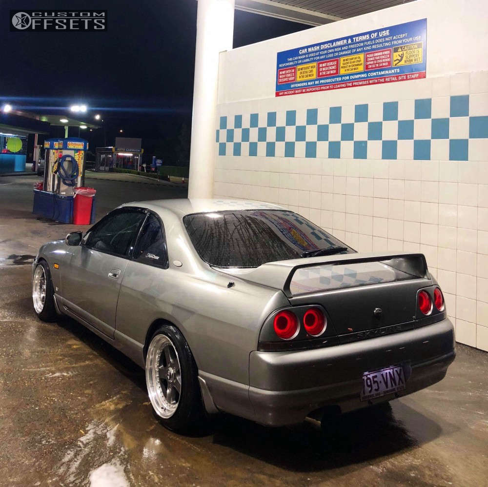 1998 Nissan Skyline R33 with 17x10 15 Panasport G7 and 225/40R17 ...