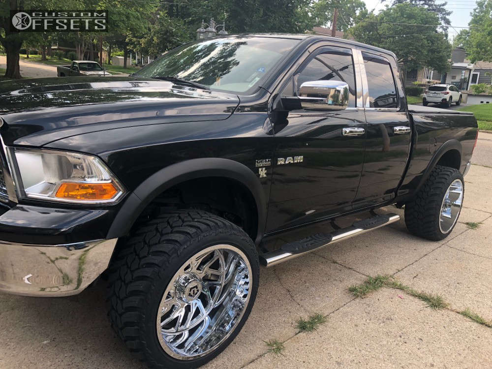 2010 Dodge Ram 1500 with 24x14 -76 TIS 544V and 35/13.5R24 AMP Mud ...