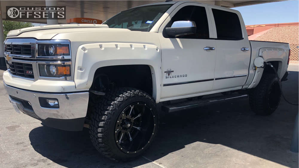 2015 Chevrolet Silverado 1500 with 22x14 -76 Gima Overdrive and 35/12 ...