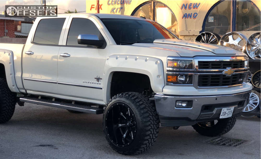 2015 Chevrolet Silverado 1500 with 22x14 -76 Gima Overdrive and 35/12 ...