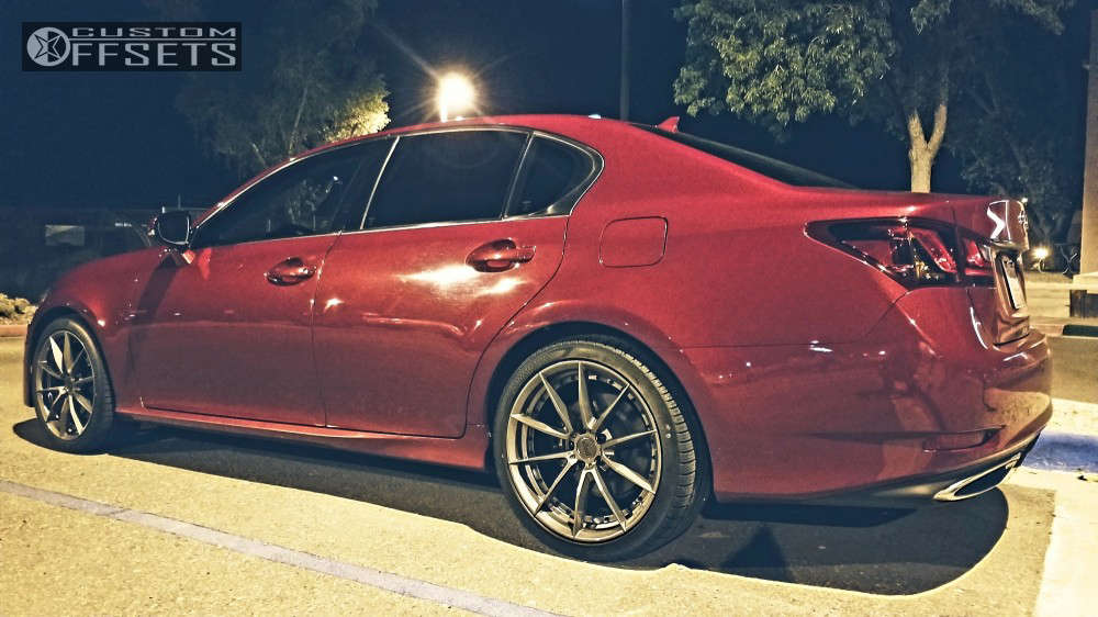 2013 Lexus GS350 with 19x8.5 35 Niche Sector and 245/40R19 Nankang NS ...