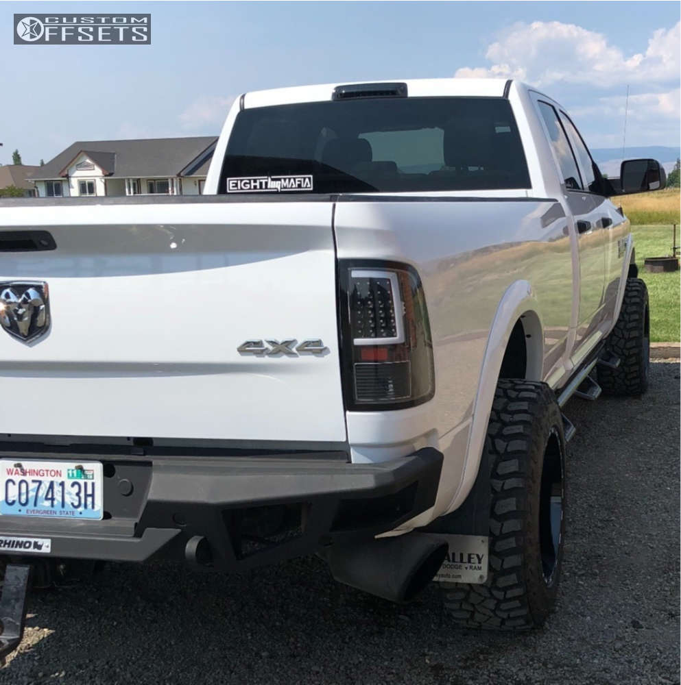 2017 Dodge Ram 3500 with 20x12 -44 TIS 544BM and 35/12.5R20 Cooper ...