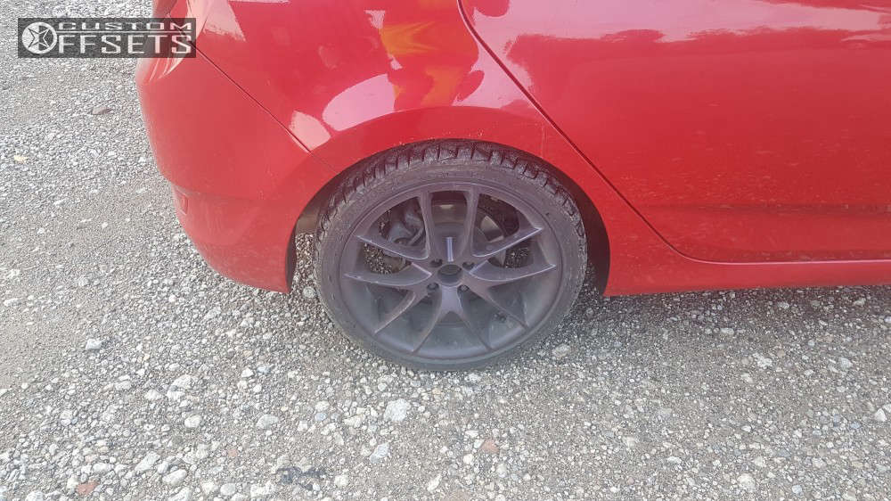 2015 Hyundai Accent with 17x7.5 40 ROH Adrenaline and 205/40R17 Falken ...