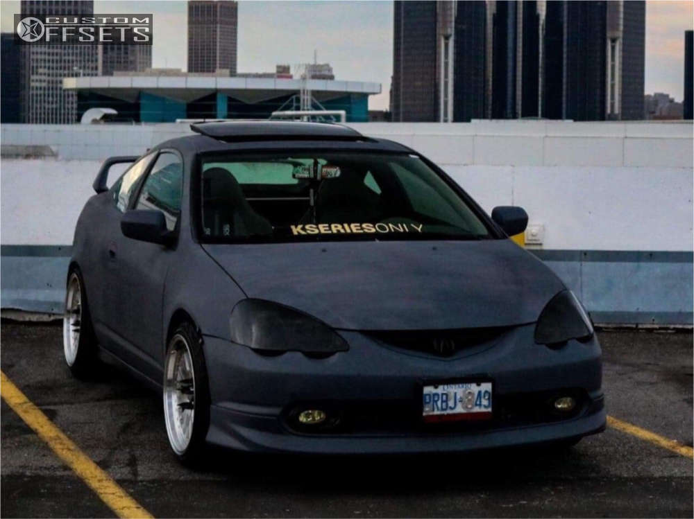 2003 Acura RSX with 18x9.5 35 Varrstoen Es7r and 225/40R18 Neuton and ...