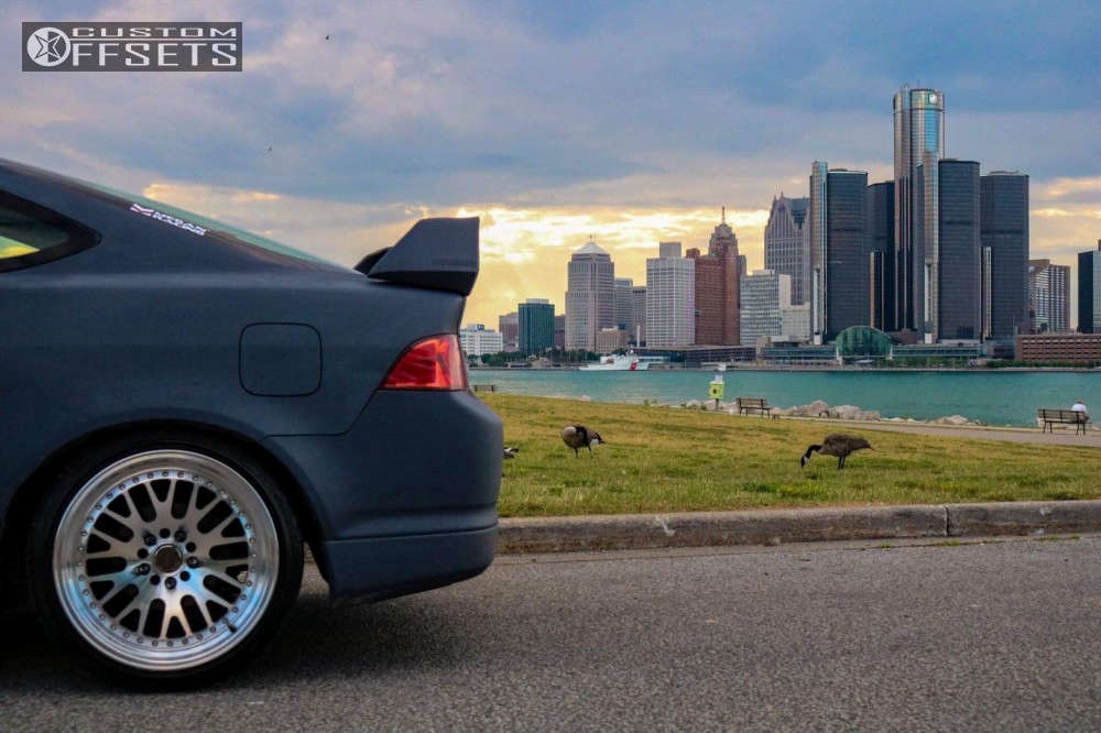 2003 Acura RSX with 18x9.5 35 Varrstoen Es7r and 225/40R18 Neuton and ...