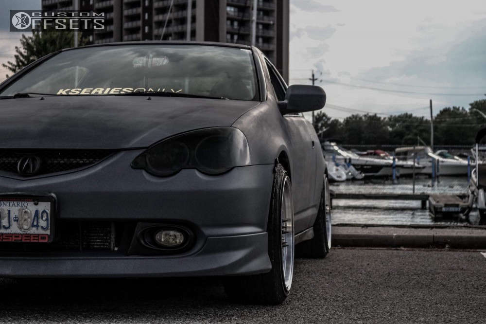 2003 Acura RSX with 18x9.5 35 Varrstoen Es7r and 225/40R18 Neuton and ...