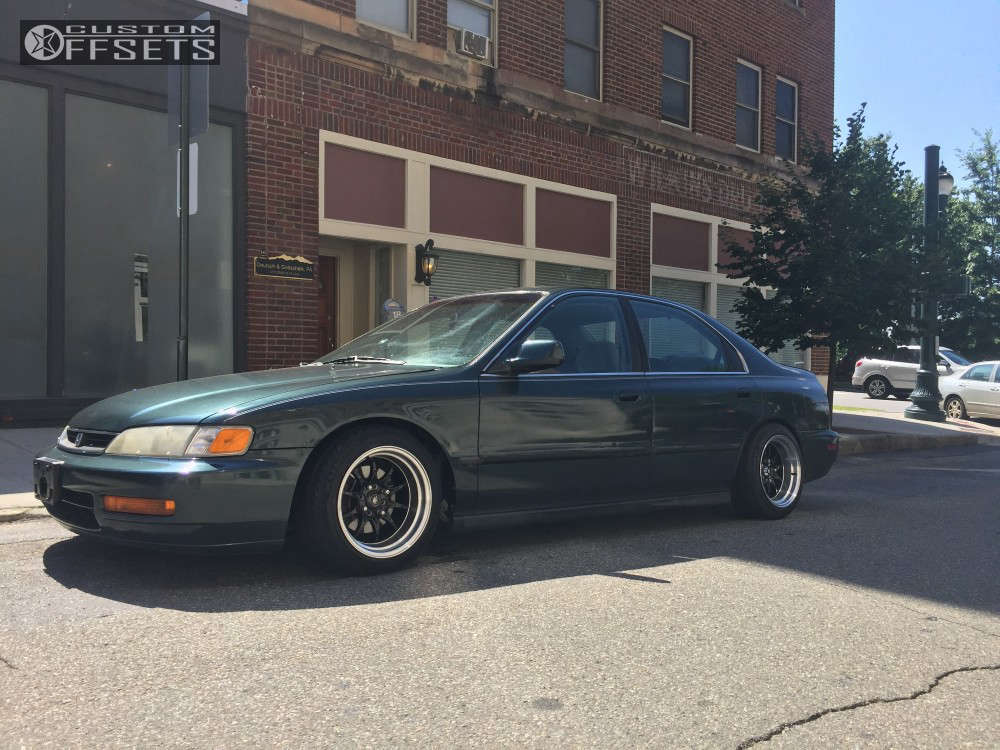 1997 Honda Accord with 15x8 0 MST Mt11 and 195/50R15 Kumho Ecsta and Coilovers | Custom Offsets