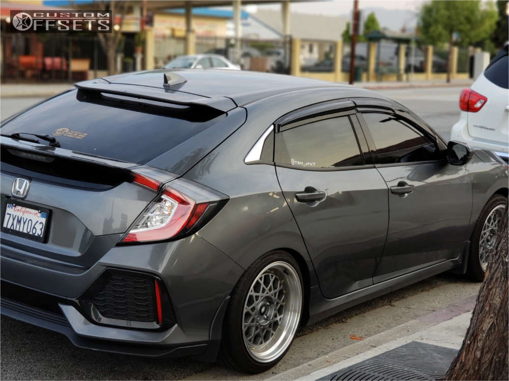 2017 Honda Civic with 18x9.5 35 MST Fiori and 235/40R18 Rydanz Roadster ...