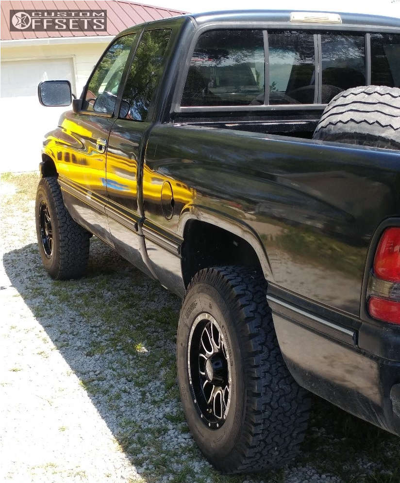 1997 Dodge Ram 1500 with 17x9 -12 Helo He879 and 285/70R17 Treadwright ...