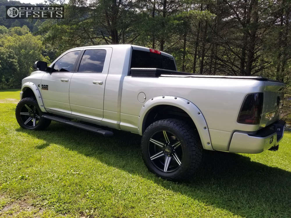 2016 Ram 3500 with 22x10 -25 Tuff T12 and 325/50R22 Fuel Gripper At and ...