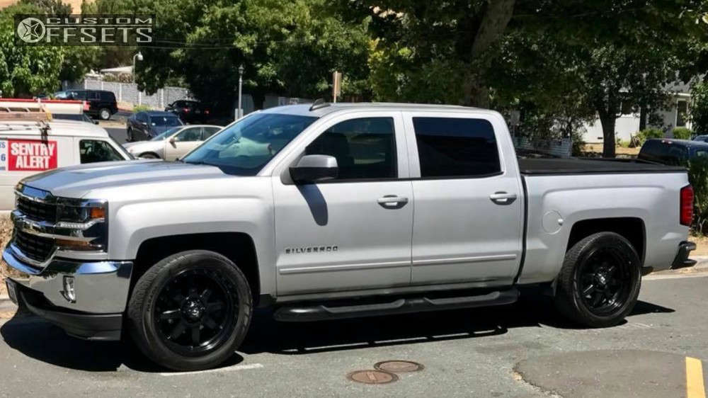 2016 Chevrolet Silverado 1500 with 20x9 1 Fuel Trophy and 305/45R20 ...
