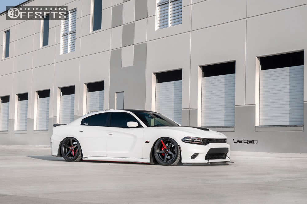 2017 Dodge Charger with 20x9 20 Velgen Classic5 and 275/40R20 Atturo ...
