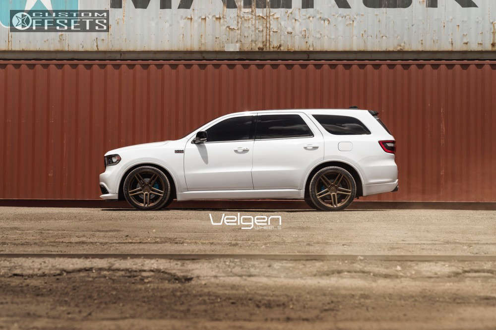 2016 Dodge Durango with 22x10.5 35 Velgen Split5 and 285/35R22 Delinte ...