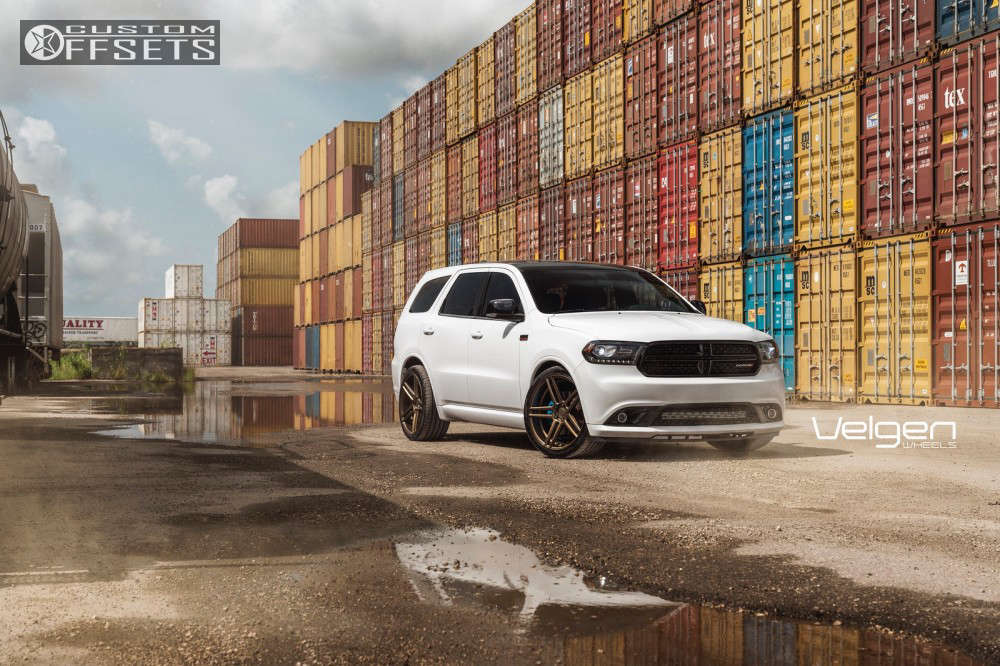 2016 Dodge Durango with 22x10.5 35 Velgen Split5 and 285/35R22 Delinte ...
