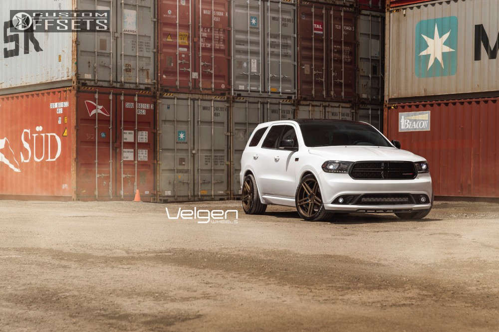 2016 Dodge Durango with 22x10.5 35 Velgen Split5 and 285/35R22 Delinte ...