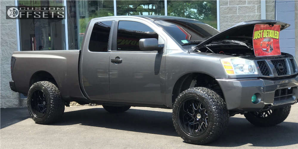 2005 Nissan Titan with 20x12 -51 Toxic Lethal and 33/12.5R20 Toyo Tires ...