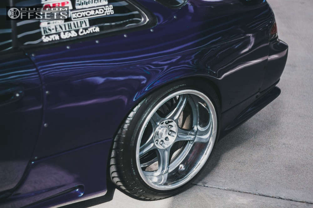 1997 Nissan 240SX Wheel Offset Flush Coilovers | 445522 | Custom Offsets