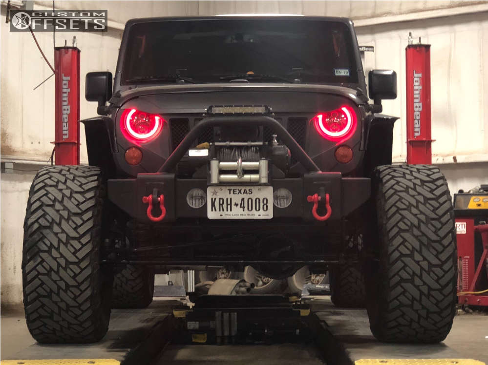 2016 Jeep Wrangler with 22x12 -51 Vision Rocker and 38/15.5R22 Fuel Mud ...