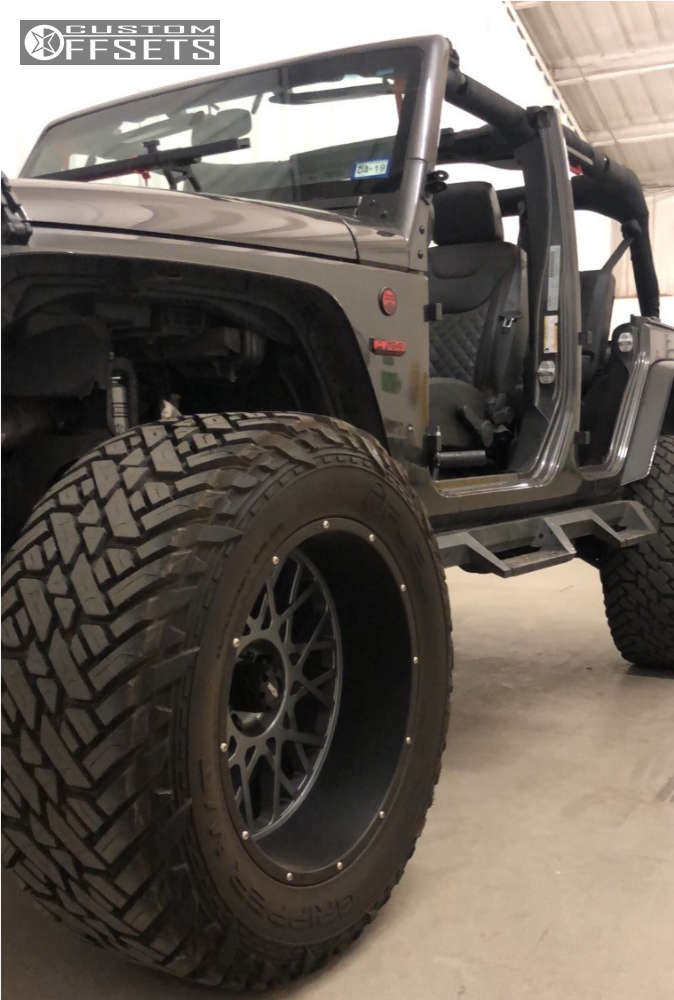 2016 Jeep Wrangler with 22x12 -51 Vision Rocker and 38/15.5R22 Fuel Mud ...
