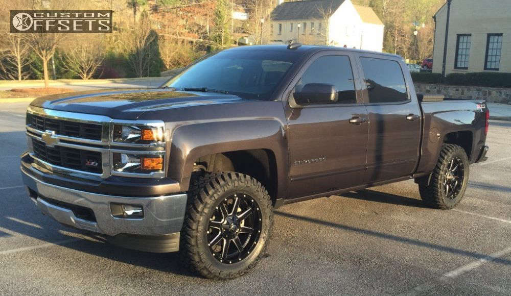 2015 Chevrolet Silverado 1500 with 20x9 14 Fuel Maverick and 305/55R20 ...