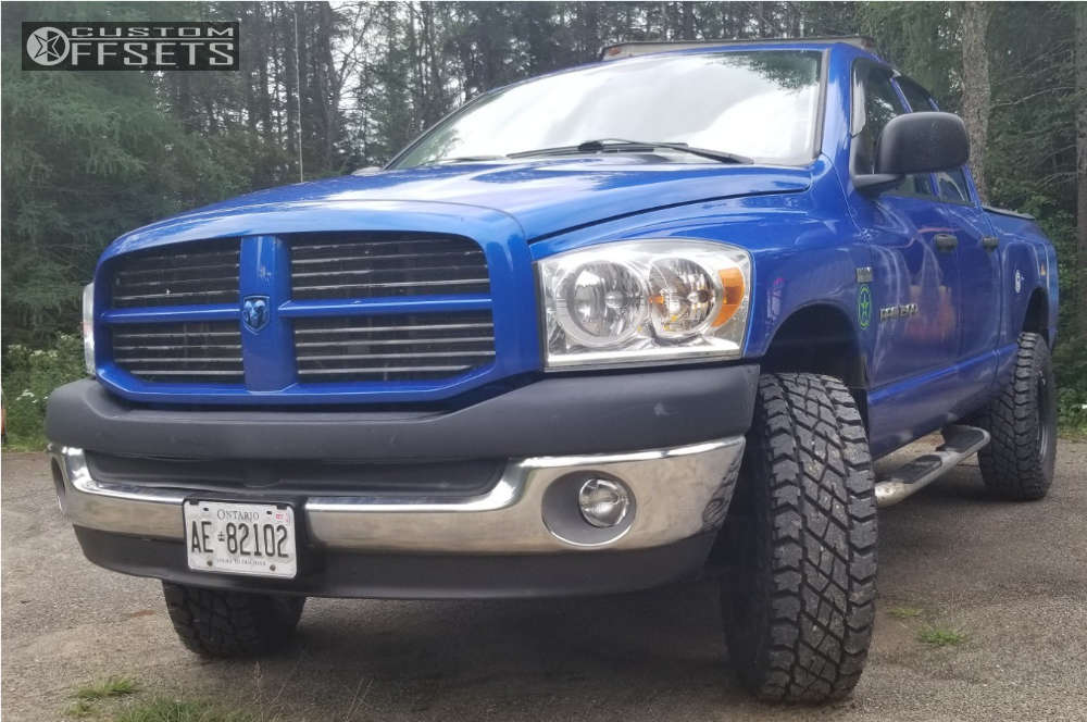 2007 Dodge Ram 1500 with 17x8 -12 Vision Soft 8 and 285/75R17 Cooper ...