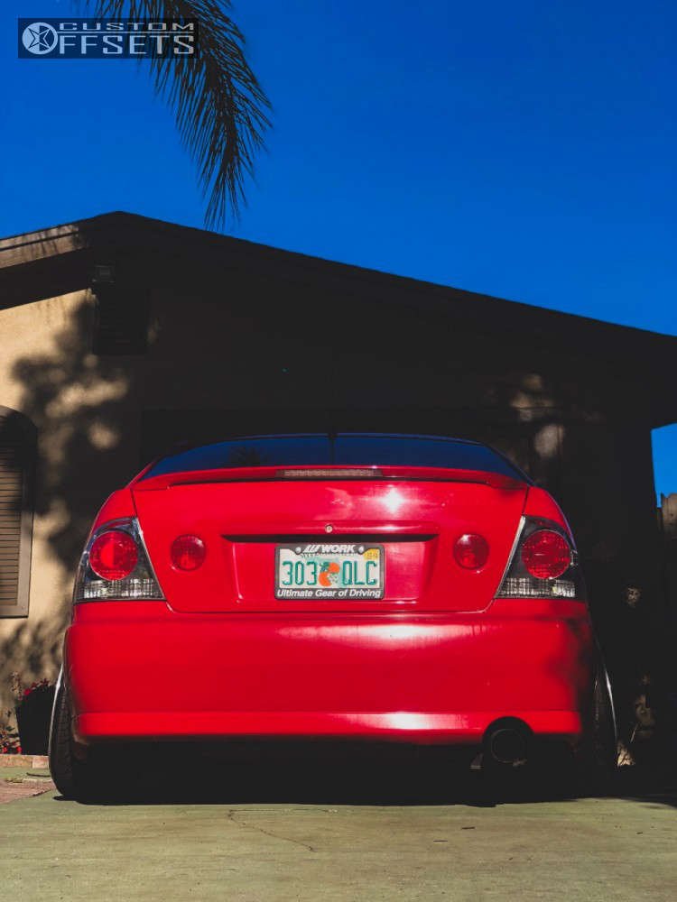 2005 Lexus IS300 with 18x9.5 5 Work VS KF and 215/35R18 Federal SS595 ...