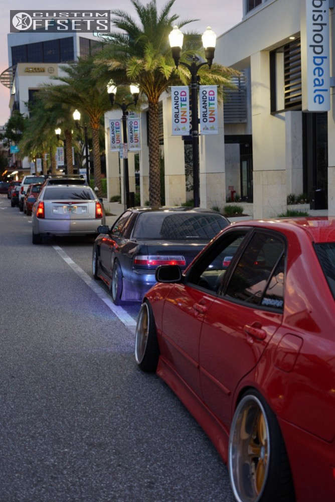 2005 Lexus IS300 with 18x9.5 5 Work VS KF and 215/35R18 Federal SS595 ...