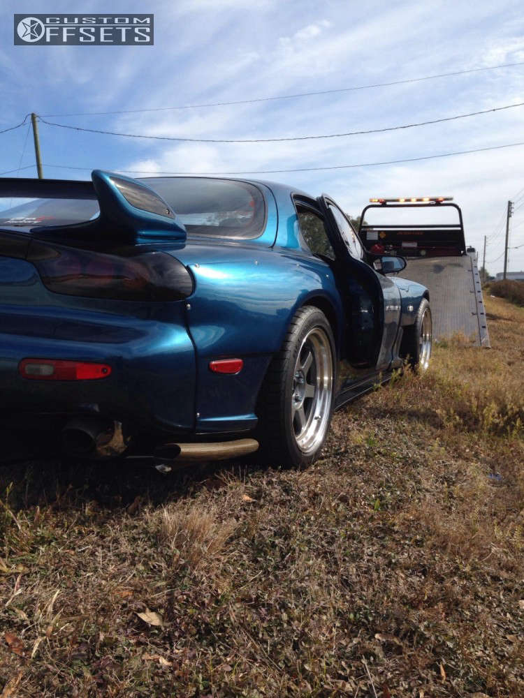 1993 Mazda RX-7 with 17x9.5 15 Volk Te37v and 255/40R17 BFGoodrich G ...